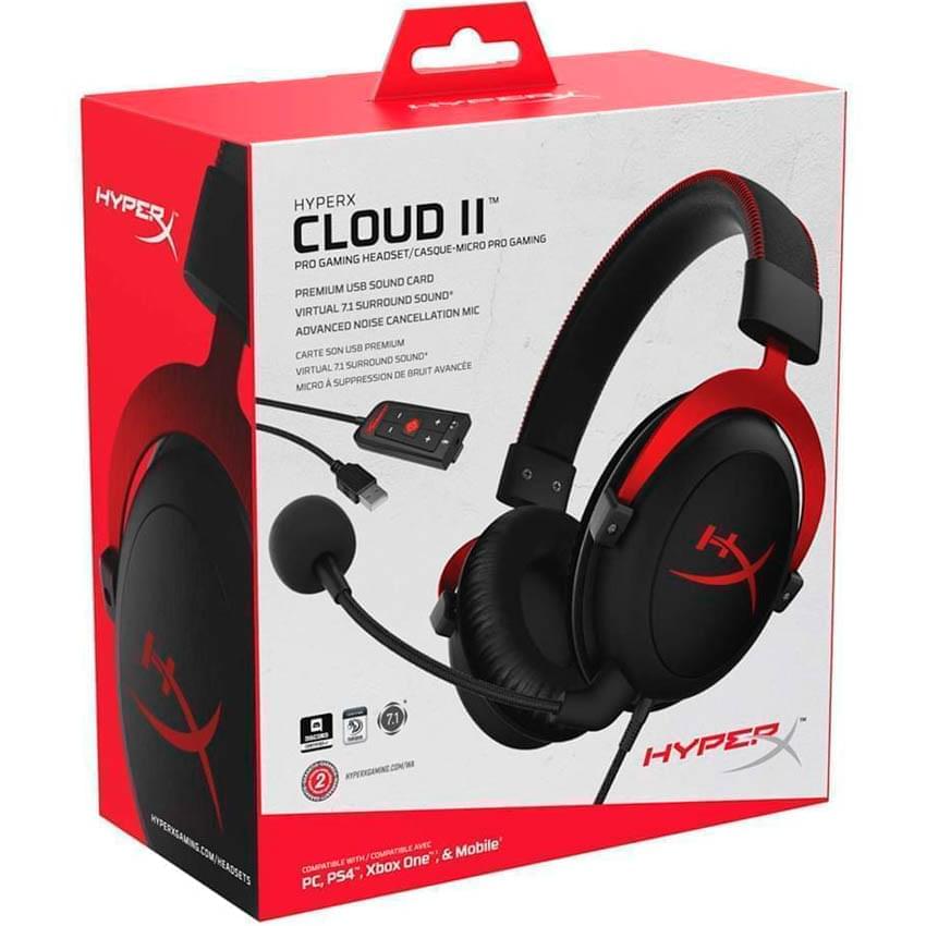 Auricular Hyperx Cloud 2 7.1 Khx-Hscp-Rd Negro